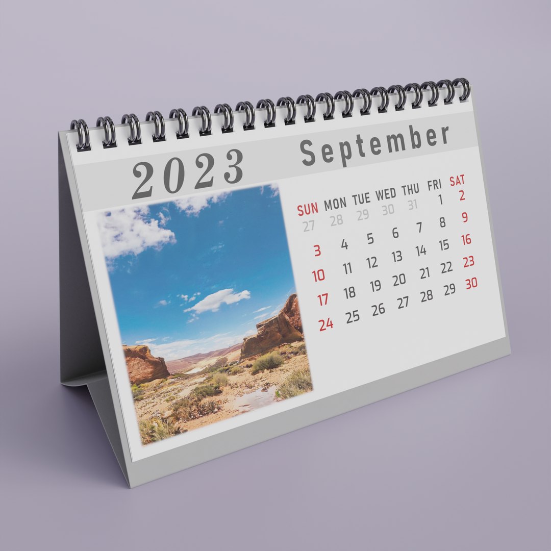 Desk Calendar 3D - TurboSquid 2003311