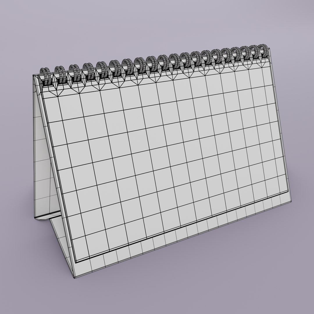 Desk Calendar 3D - TurboSquid 2003311