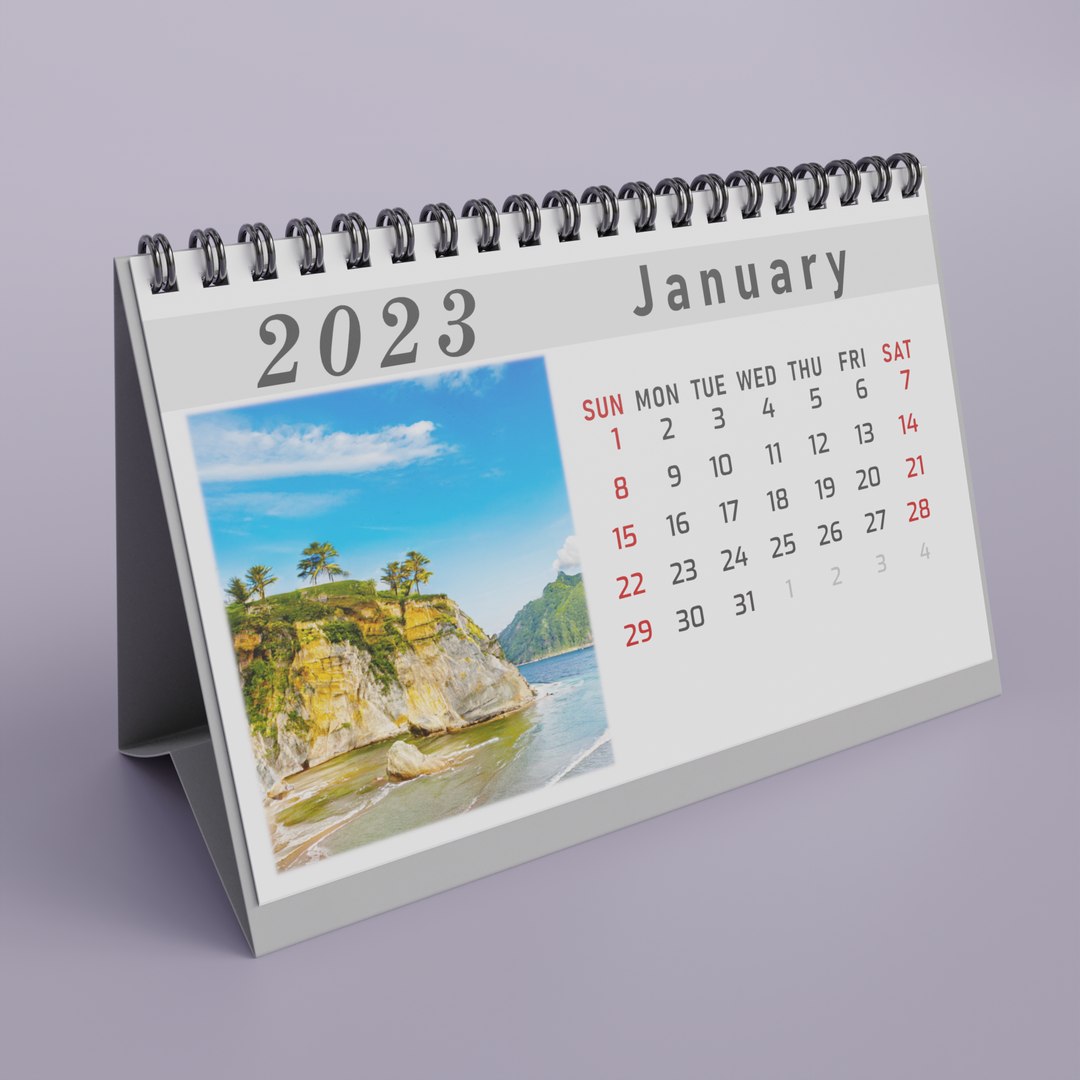 Desk Calendar 3D - TurboSquid 2003311