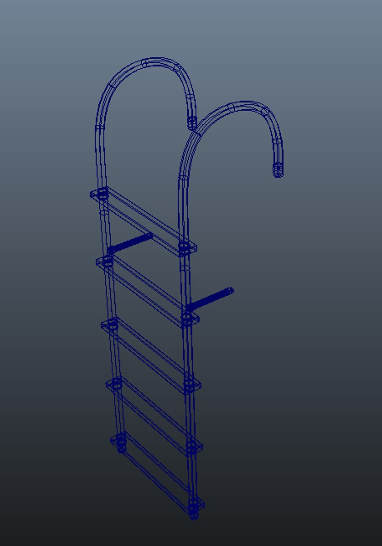 Pool Ladder 3d Model
