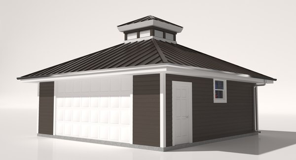 car garage 3d max