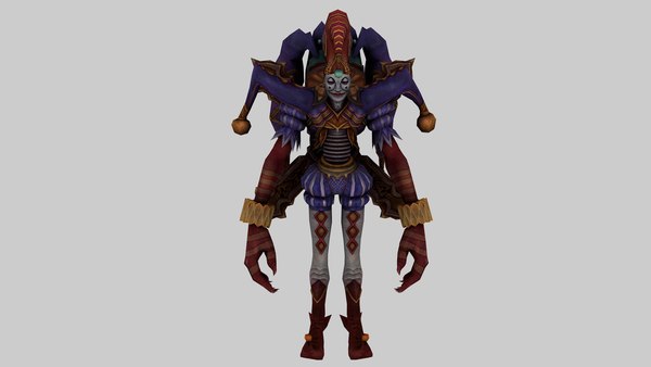 Personagem 3D de fantasia e terror do Dark Jester Modelo 3D ...