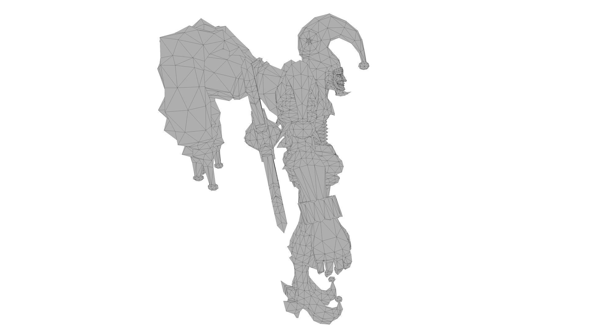 3D Dark Jester Fantasy Horror 3D Character - TurboSquid 2380425