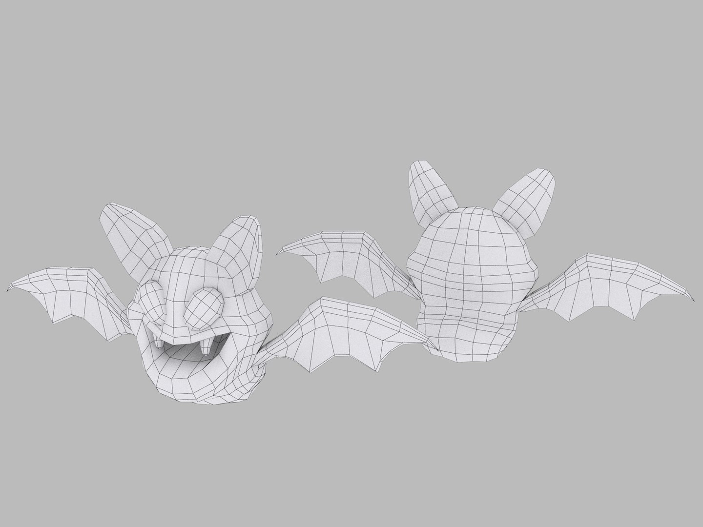 3D Black Bat Cartoon Model - TurboSquid 1341044