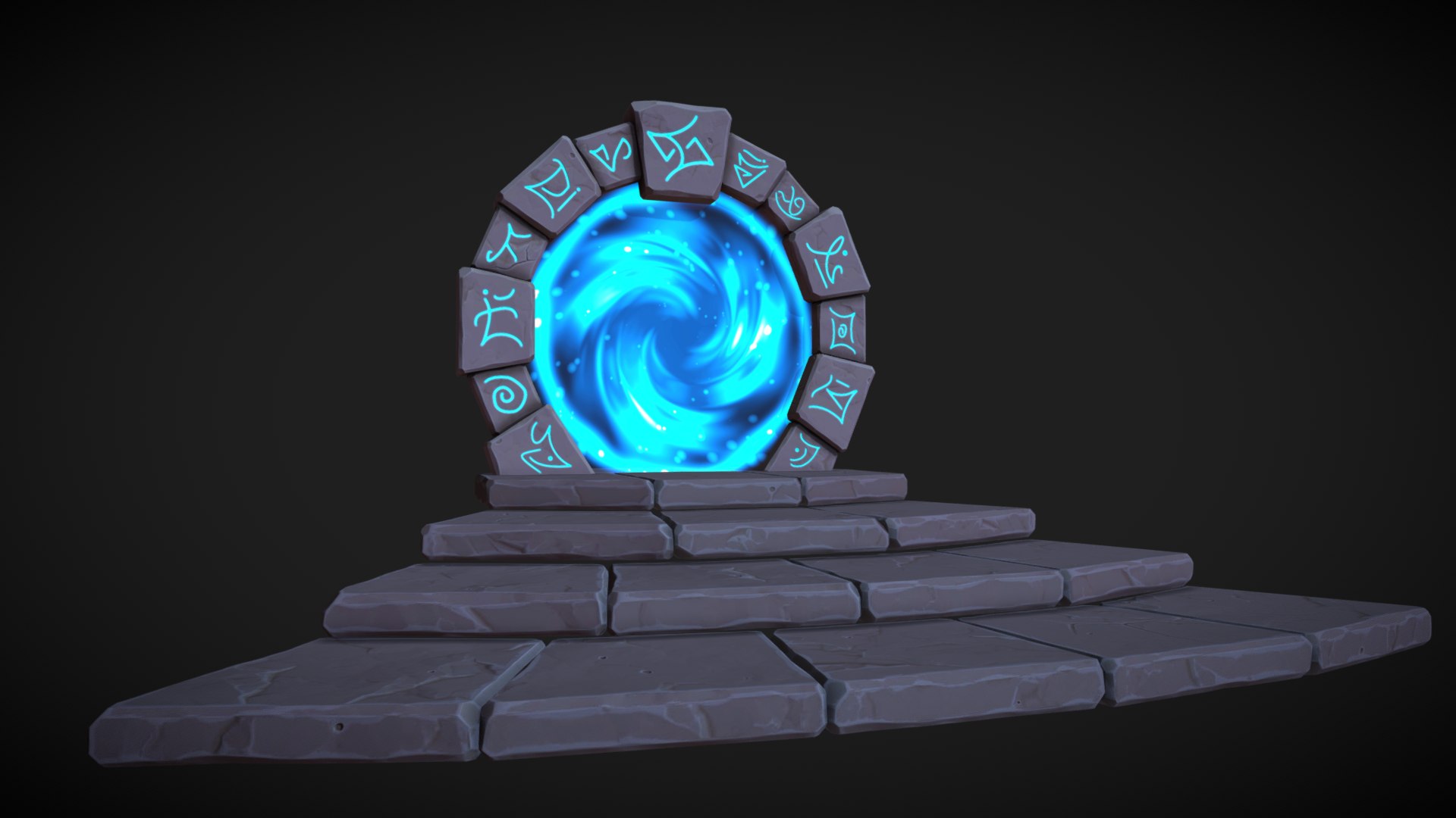 Stylized Magic Portal 3D Model - TurboSquid 2090580