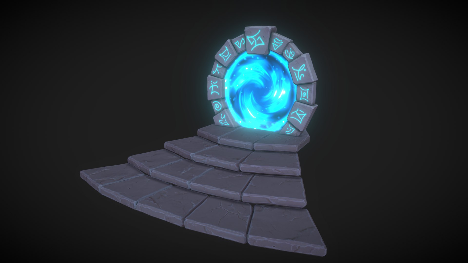 Stylized Magic Portal 3D Model - TurboSquid 2090580
