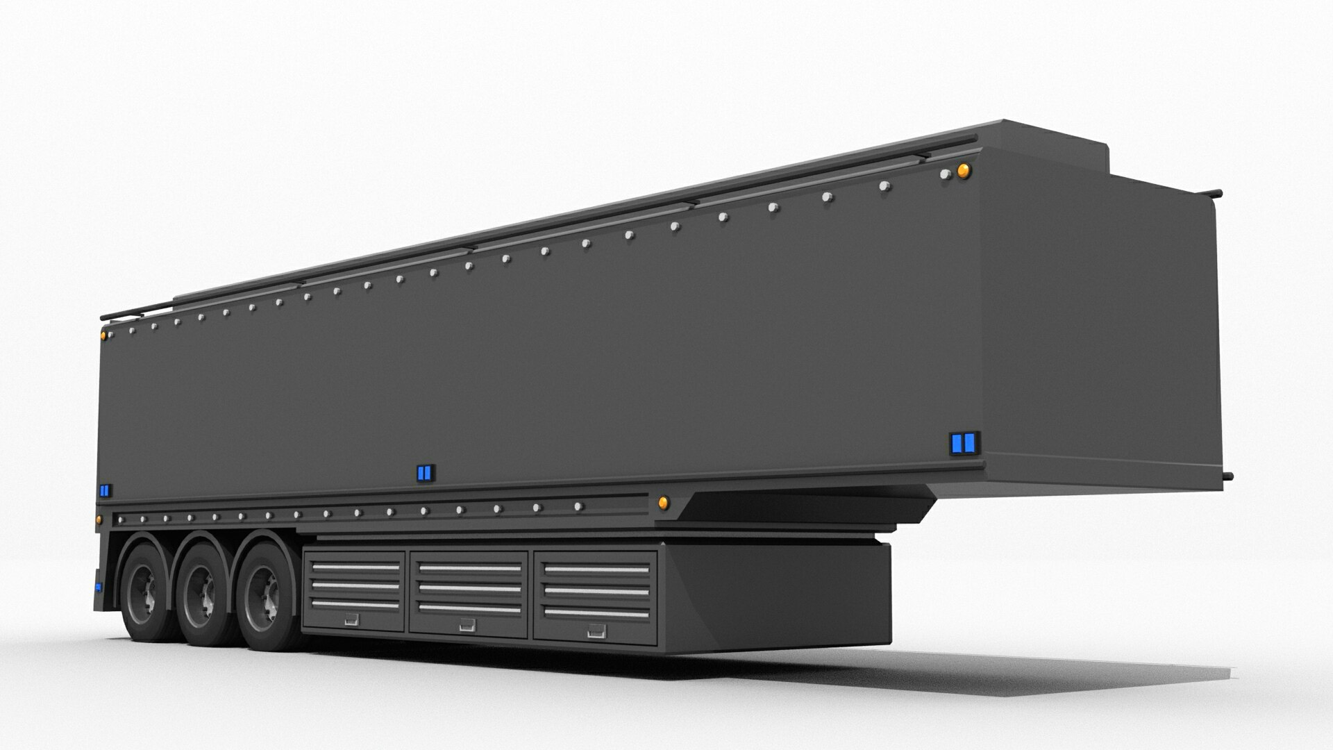 Bank Armored Trucks Trailer 3D Model - TurboSquid 1657278