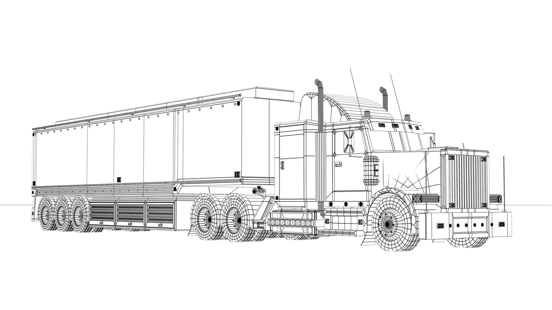 kenworth semi truck coloring pages