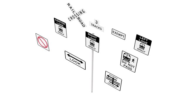3D road sign r15 series model - TurboSquid 1383213