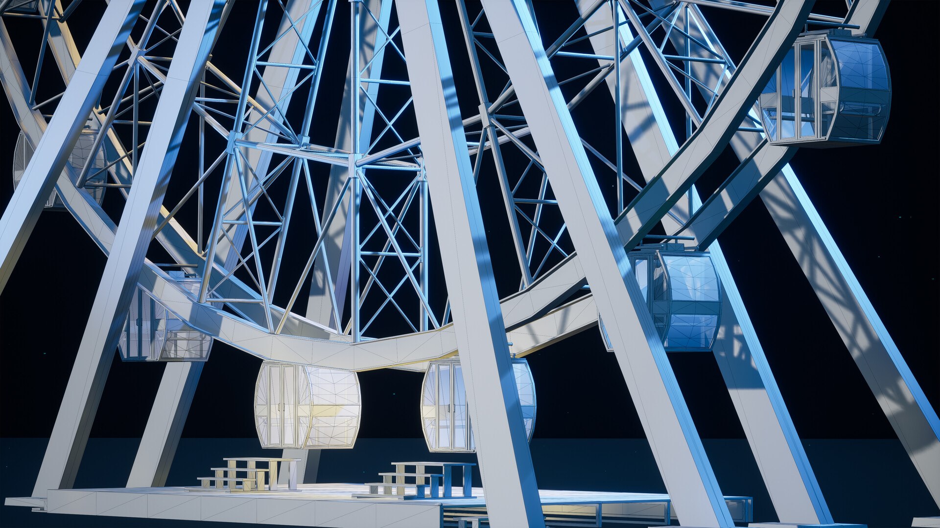 3D Ferris Wheel Cart Model - TurboSquid 1885370
