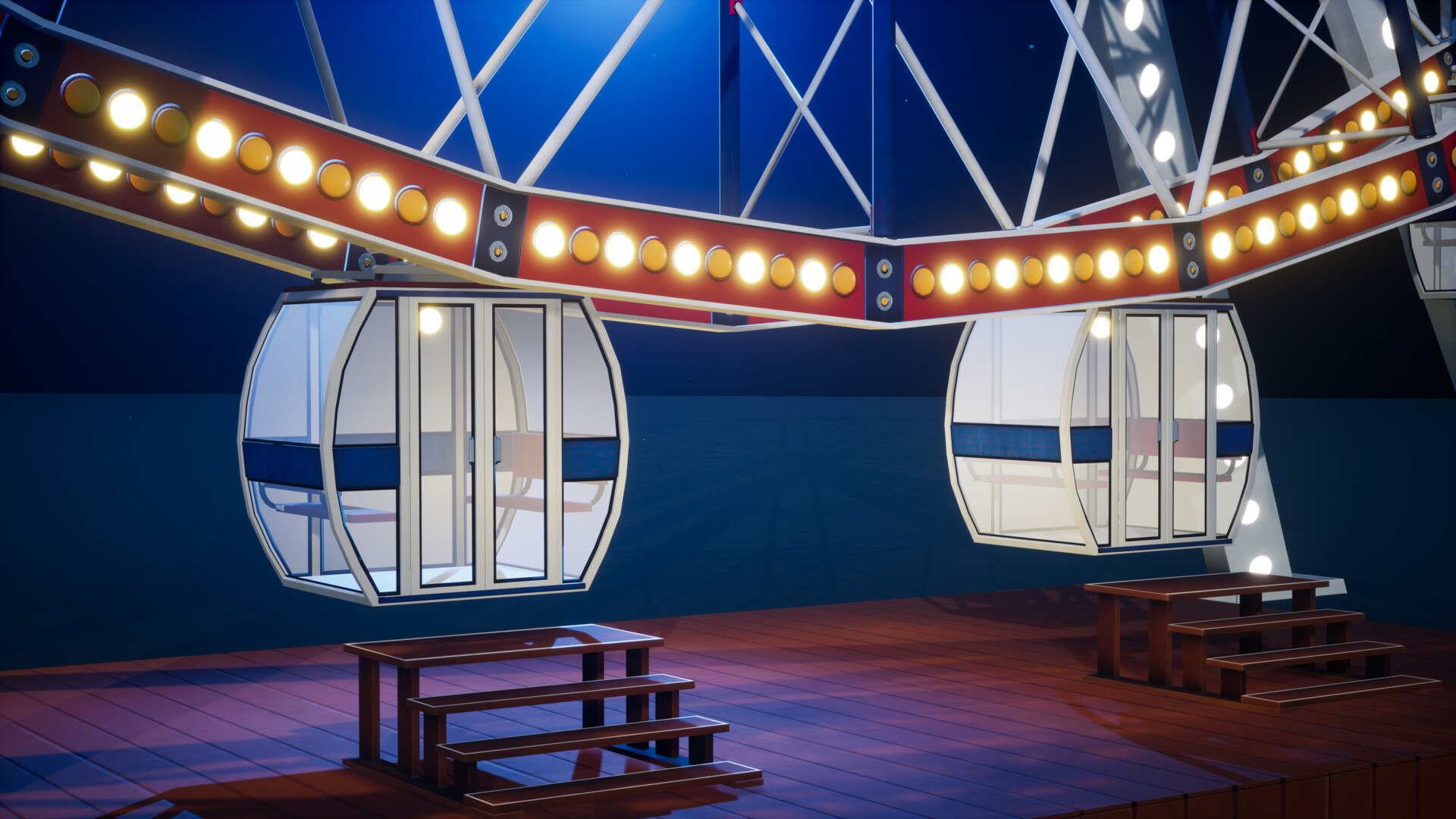 3D Ferris Wheel Cart Model - TurboSquid 1885370