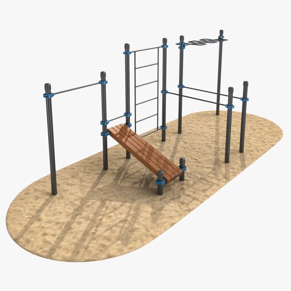 3D outdoor workout spot model - TurboSquid 1282683