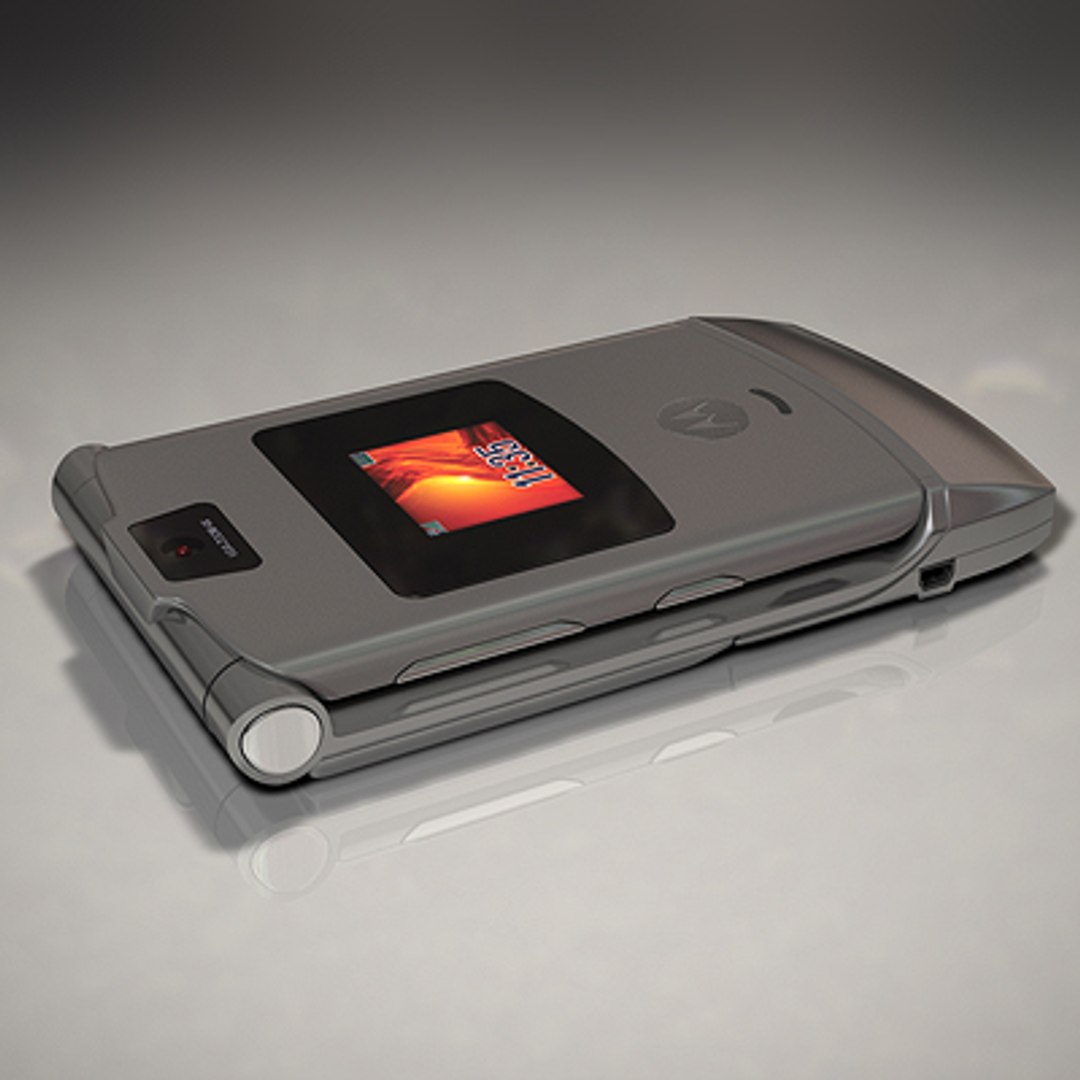 3dsmax Motorola Razr V3 Cell Phone