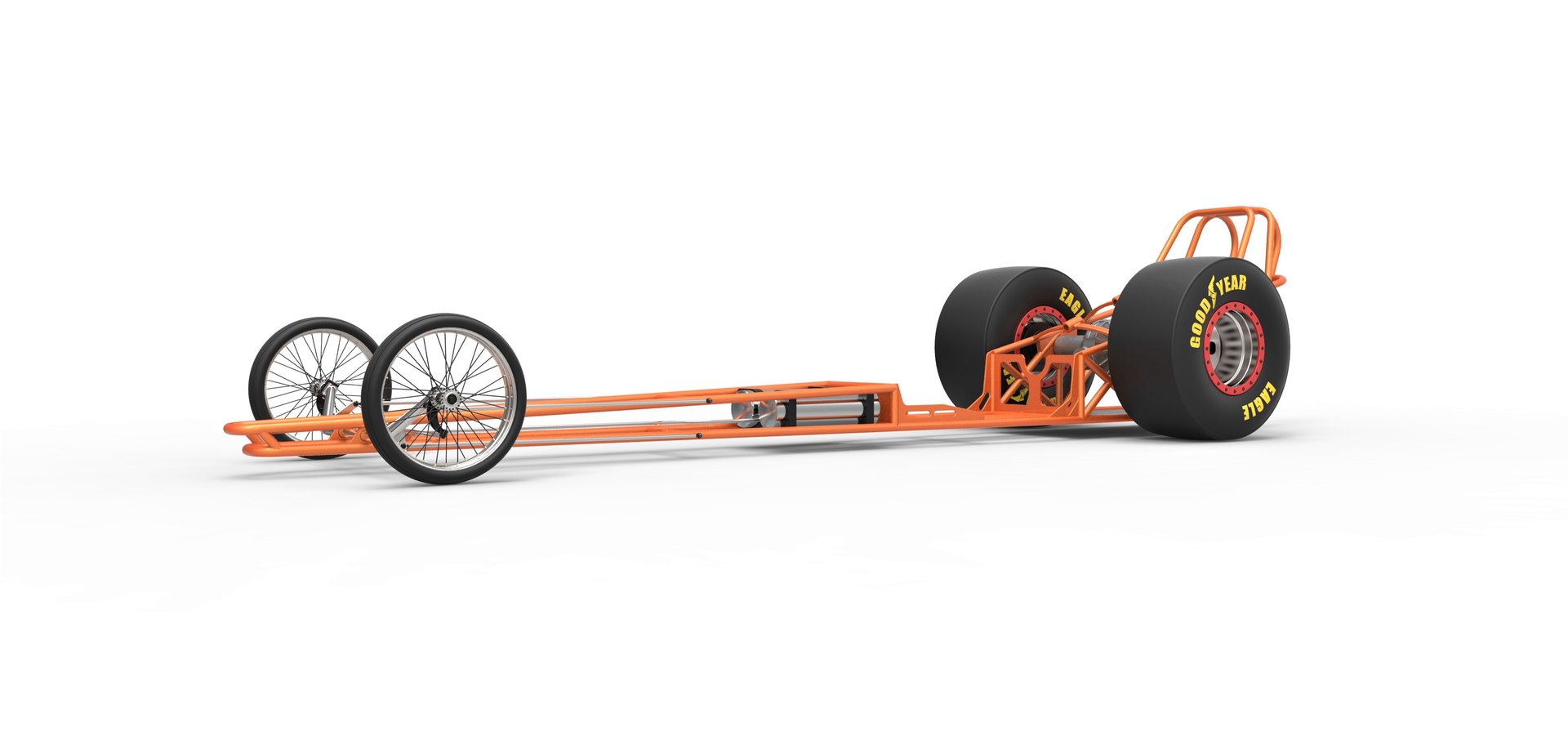 Free Chassis Dragster Drag 3D Model - TurboSquid 1540745