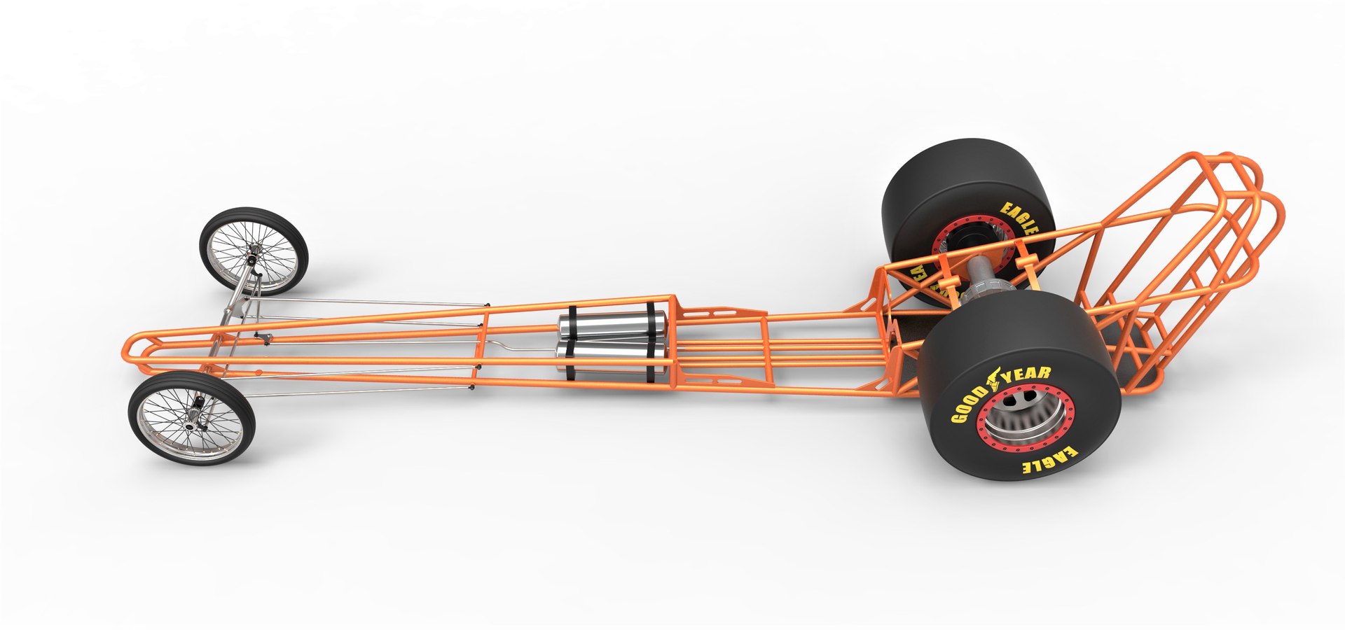 Free Chassis Dragster Drag 3D Model - TurboSquid 1540745