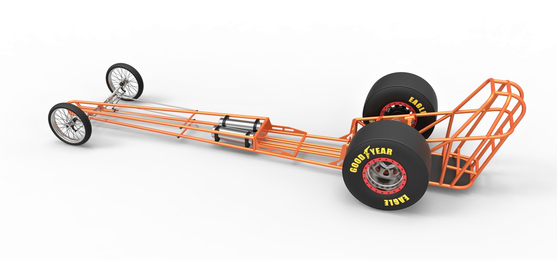 Free Chassis Dragster Drag 3D Model - TurboSquid 1540745