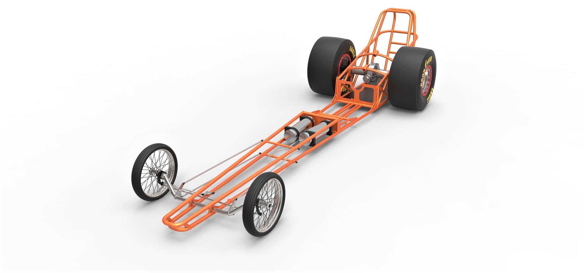 Free Chassis Dragster Drag 3D Model - TurboSquid 1540745