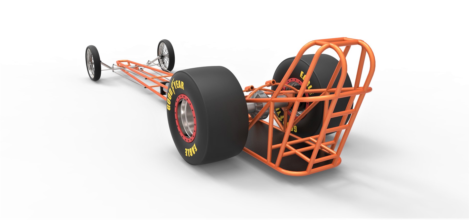 Free Chassis Dragster Drag 3D Model - TurboSquid 1540745