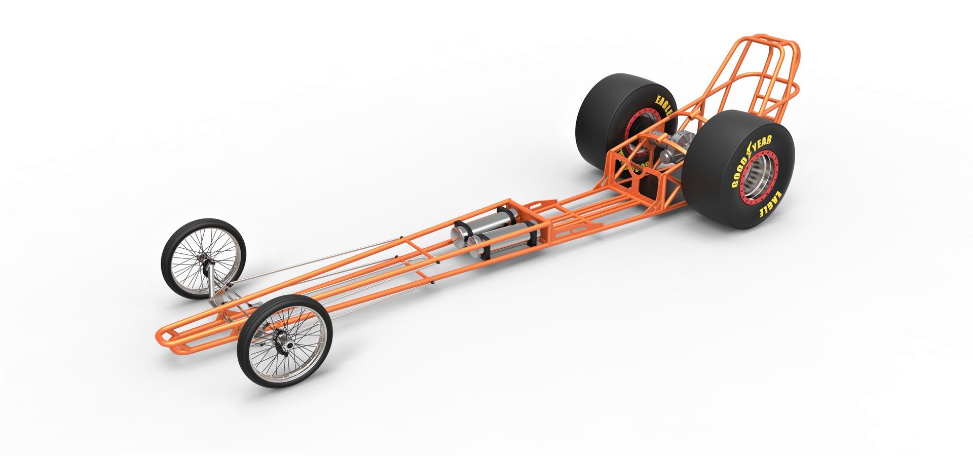 Free Chassis Dragster Drag 3D Model - TurboSquid 1540745