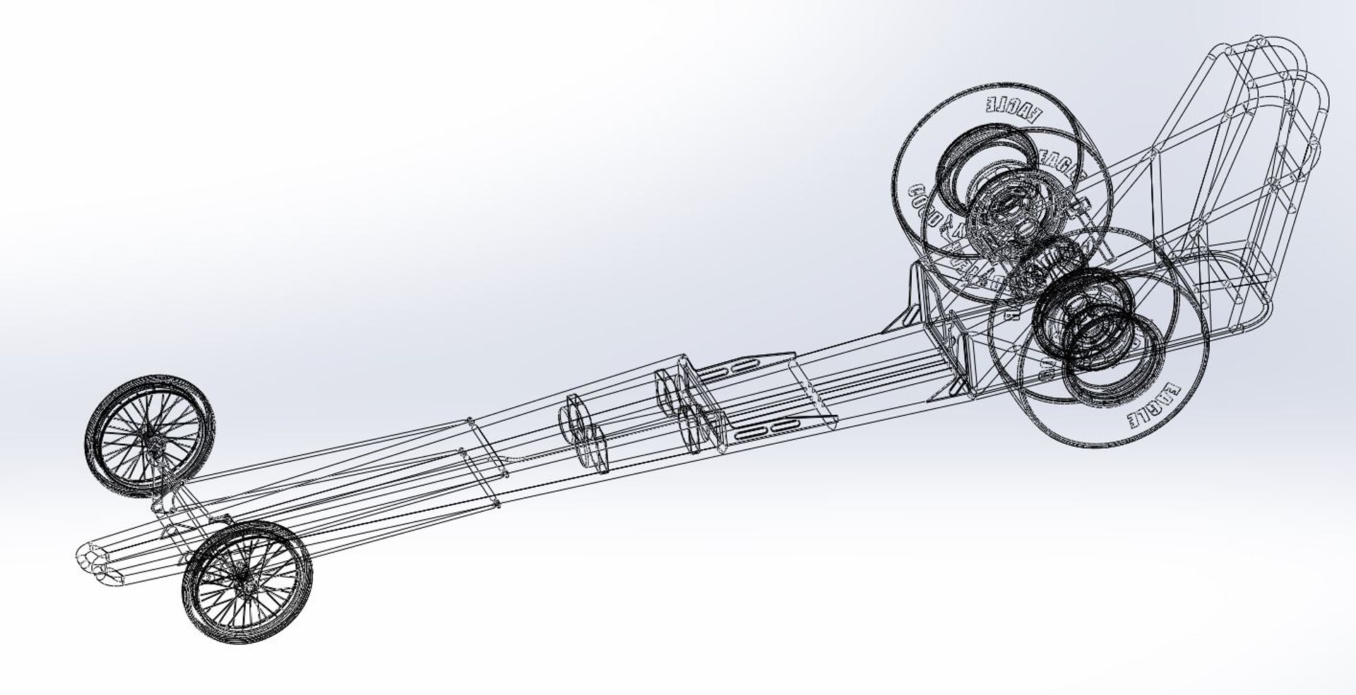 Free Chassis Dragster Drag 3D Model - TurboSquid 1540745