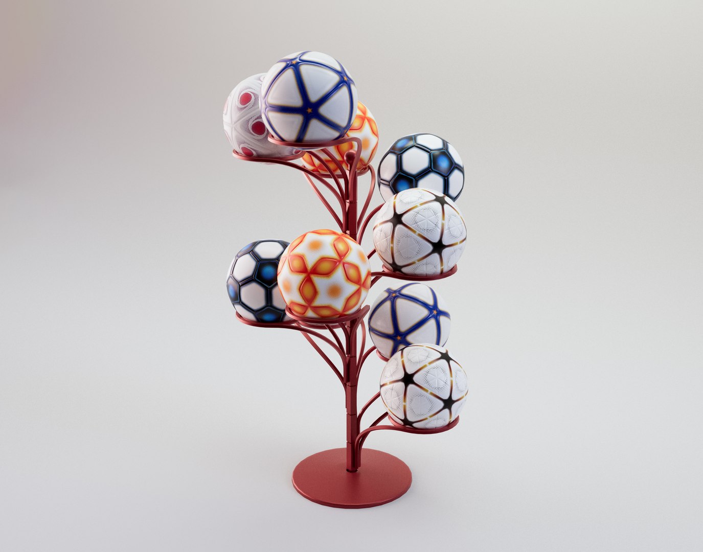 3D Football Collection And Display Stand - TurboSquid 2280825