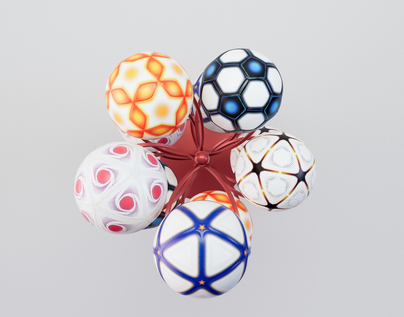 3D Football Collection And Display Stand - TurboSquid 2280825