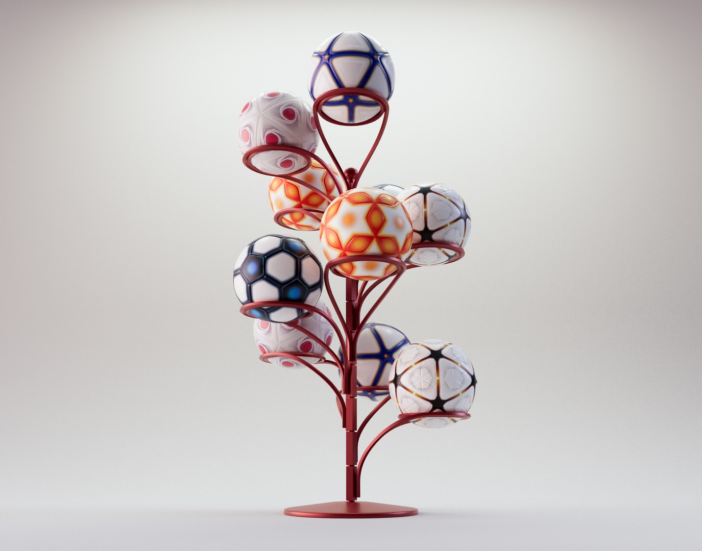 3D Football Collection And Display Stand - TurboSquid 2280825