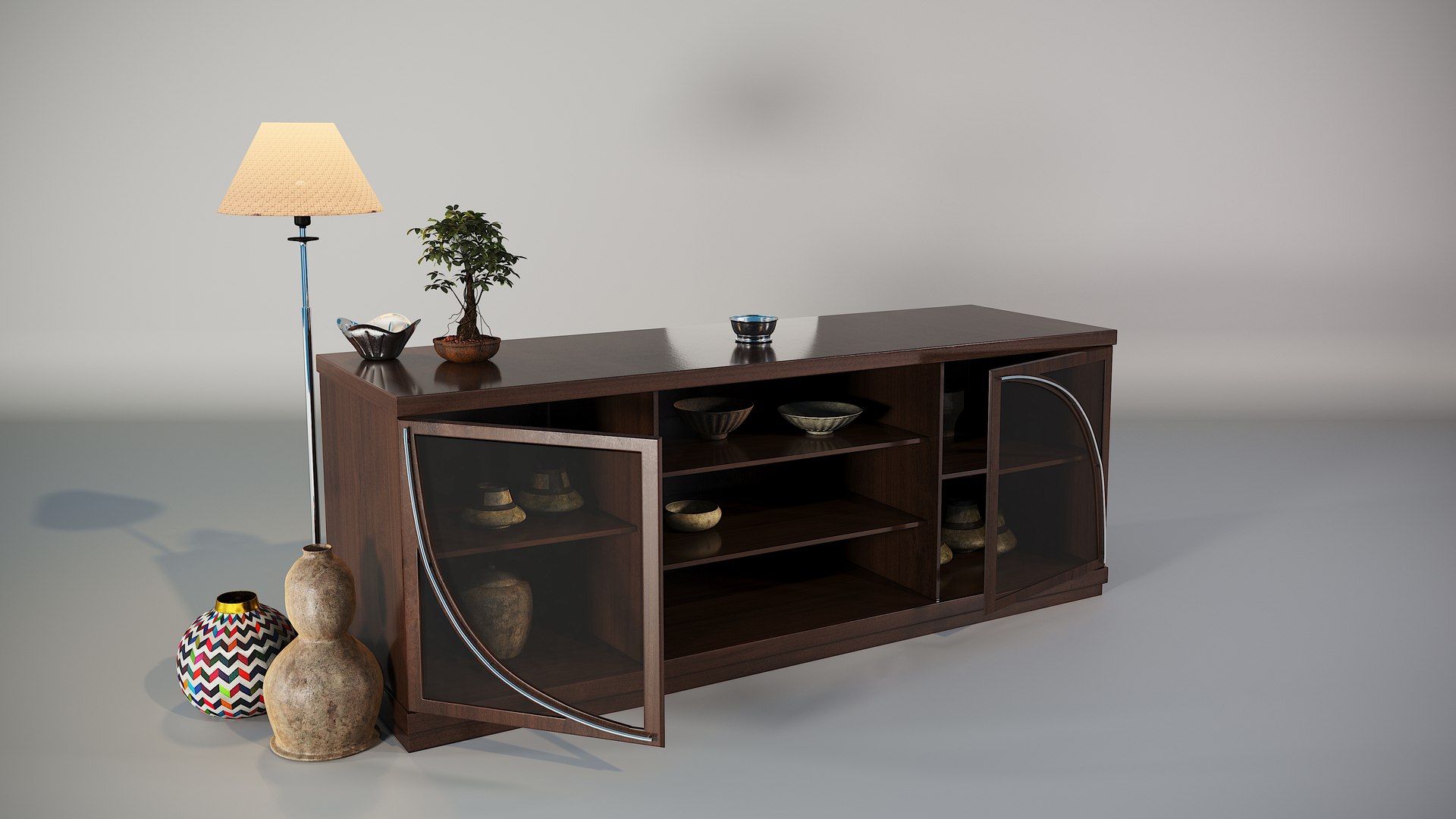 3D bookcase design - TurboSquid 1634408