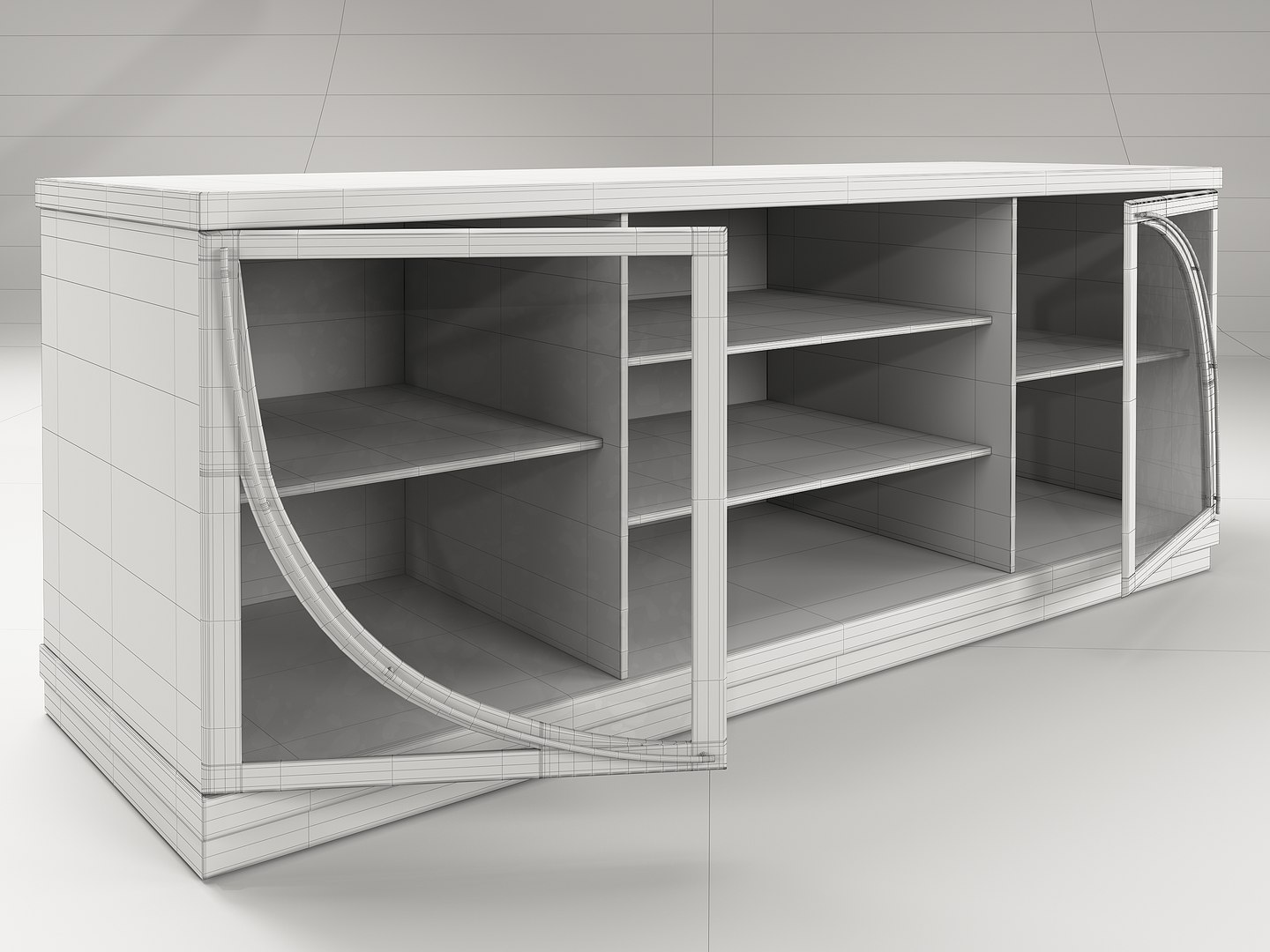 3D bookcase design - TurboSquid 1634408