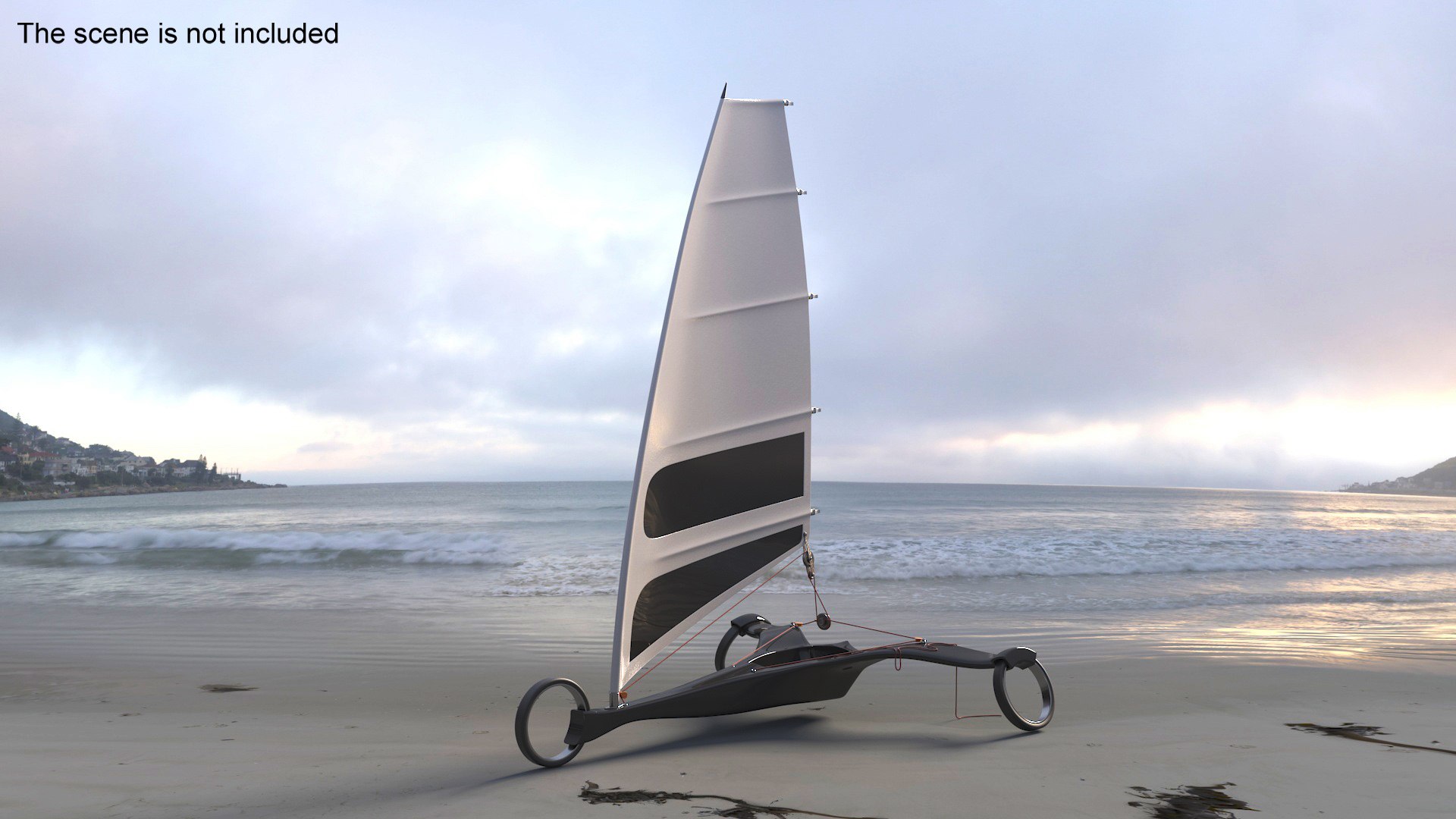 3D Land Sand Yacht Albatros Rigged - TurboSquid 2217921