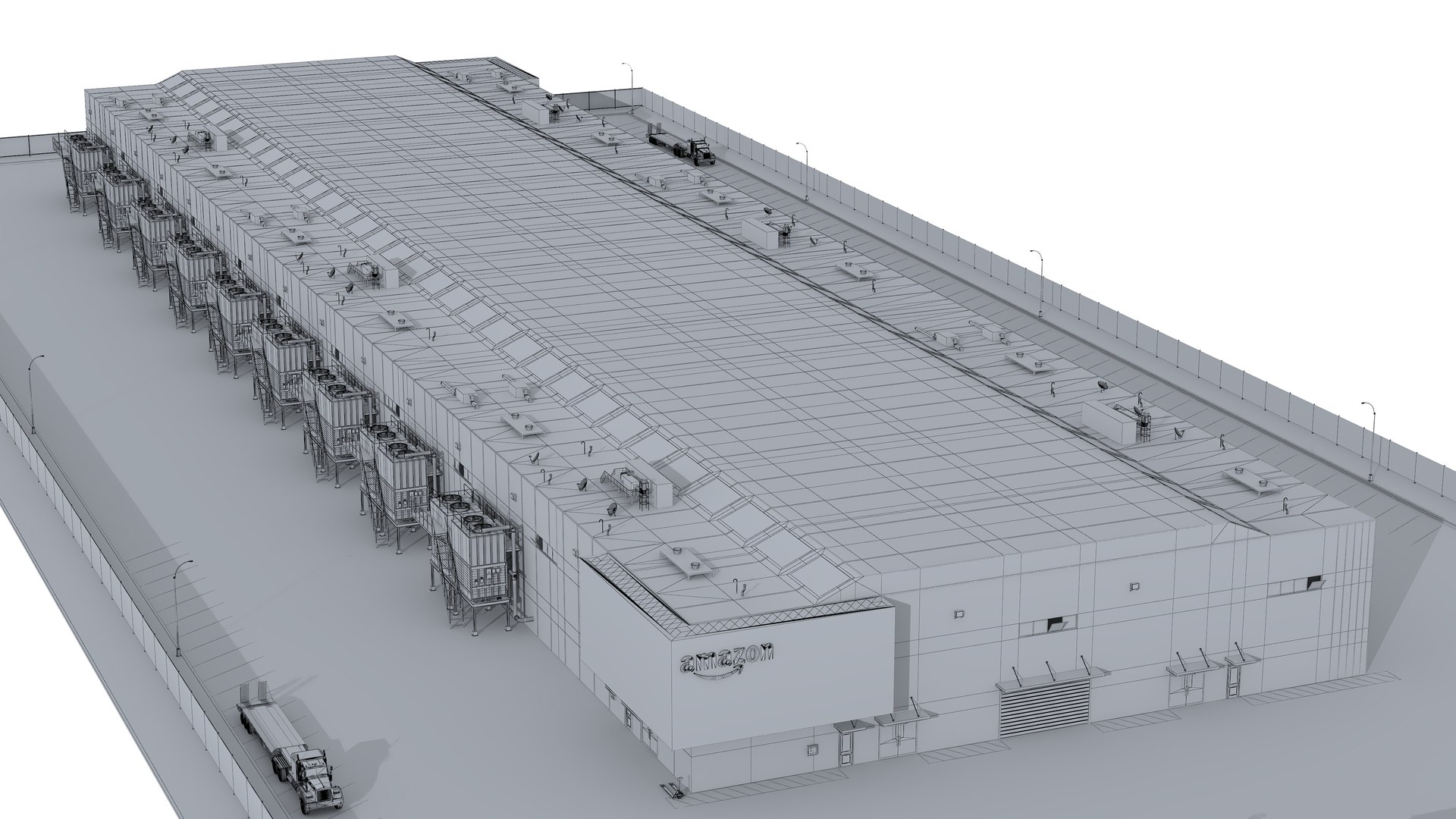 Amazon Data Center Building 3D - TurboSquid 2419545