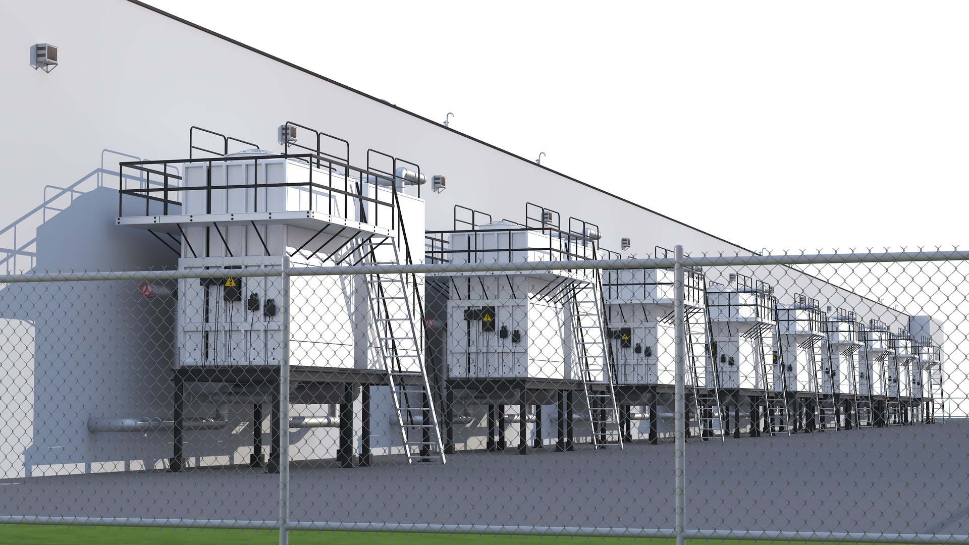 Amazon Data Center Building 3D - TurboSquid 2419545