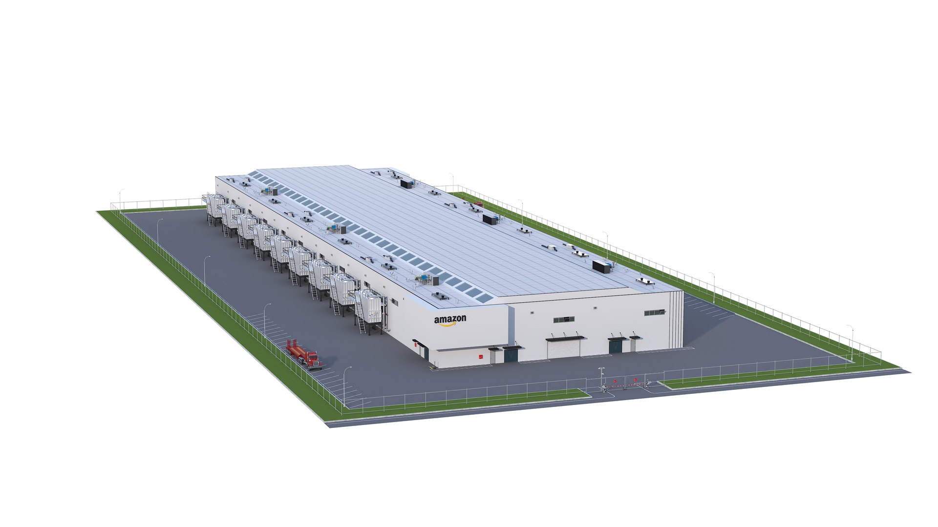 Amazon Data Center Building 3D - TurboSquid 2419545