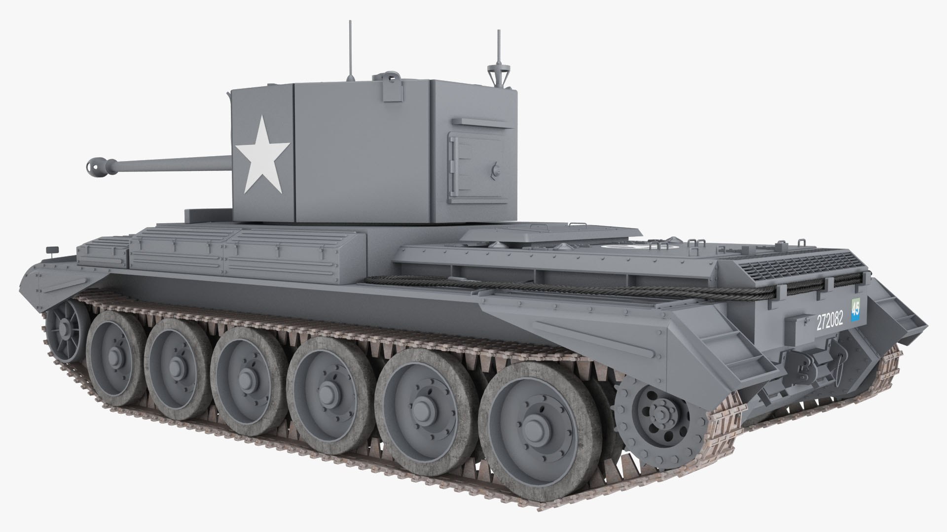 Cruiser Tank Challenger A30 3D Model - TurboSquid 1619666