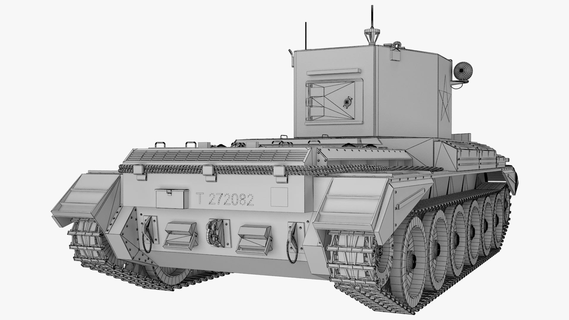 Cruiser Tank Challenger A30 3D Model - TurboSquid 1619666
