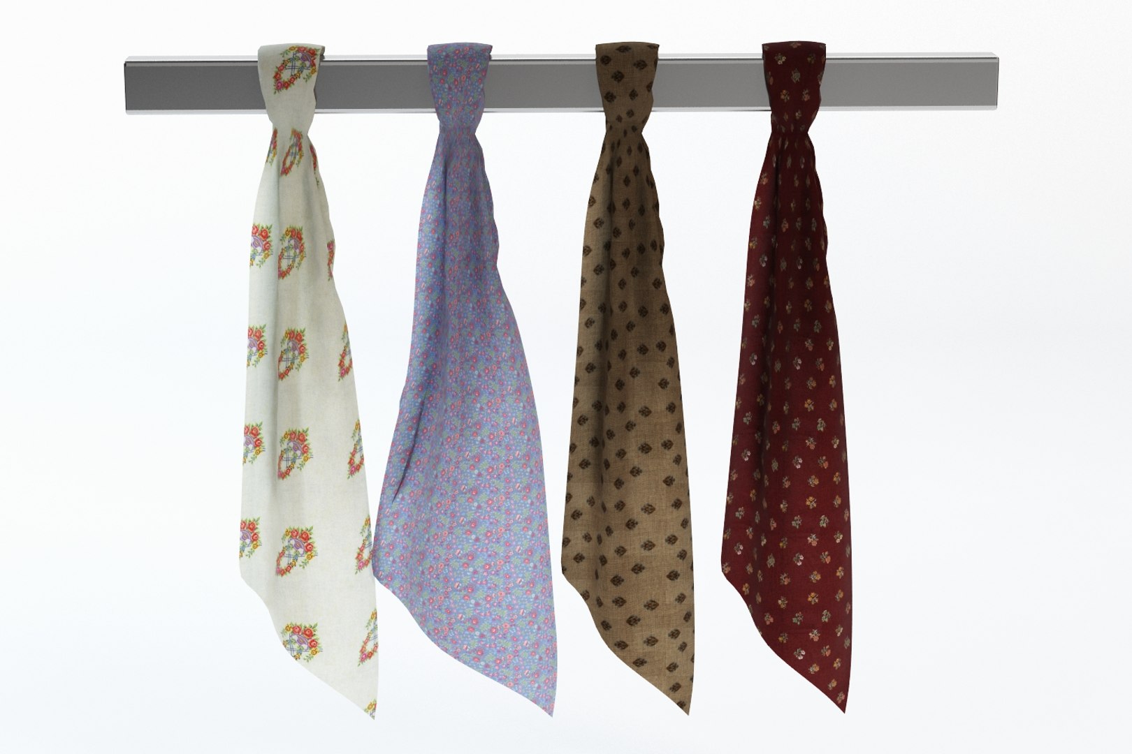 3d Scarf Rendering Model