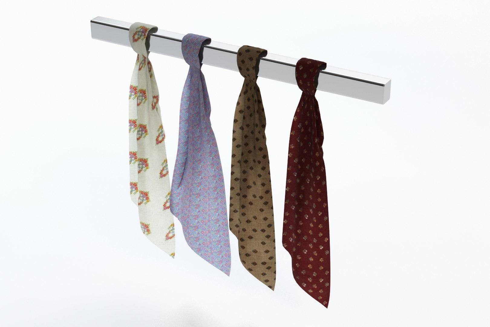 3d Scarf Rendering Model