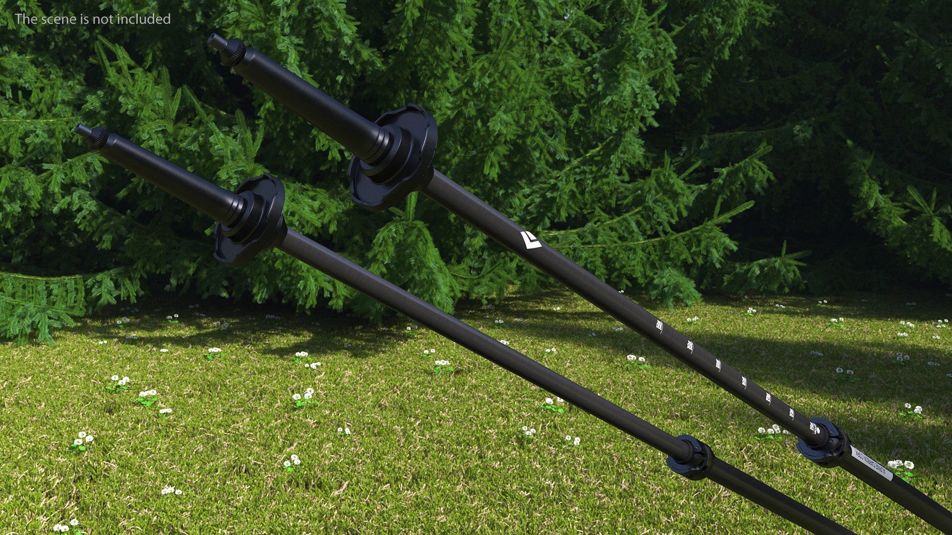 3D Model Idle White Black Diamond Carbon Trekking-Poles - TurboSquid ...