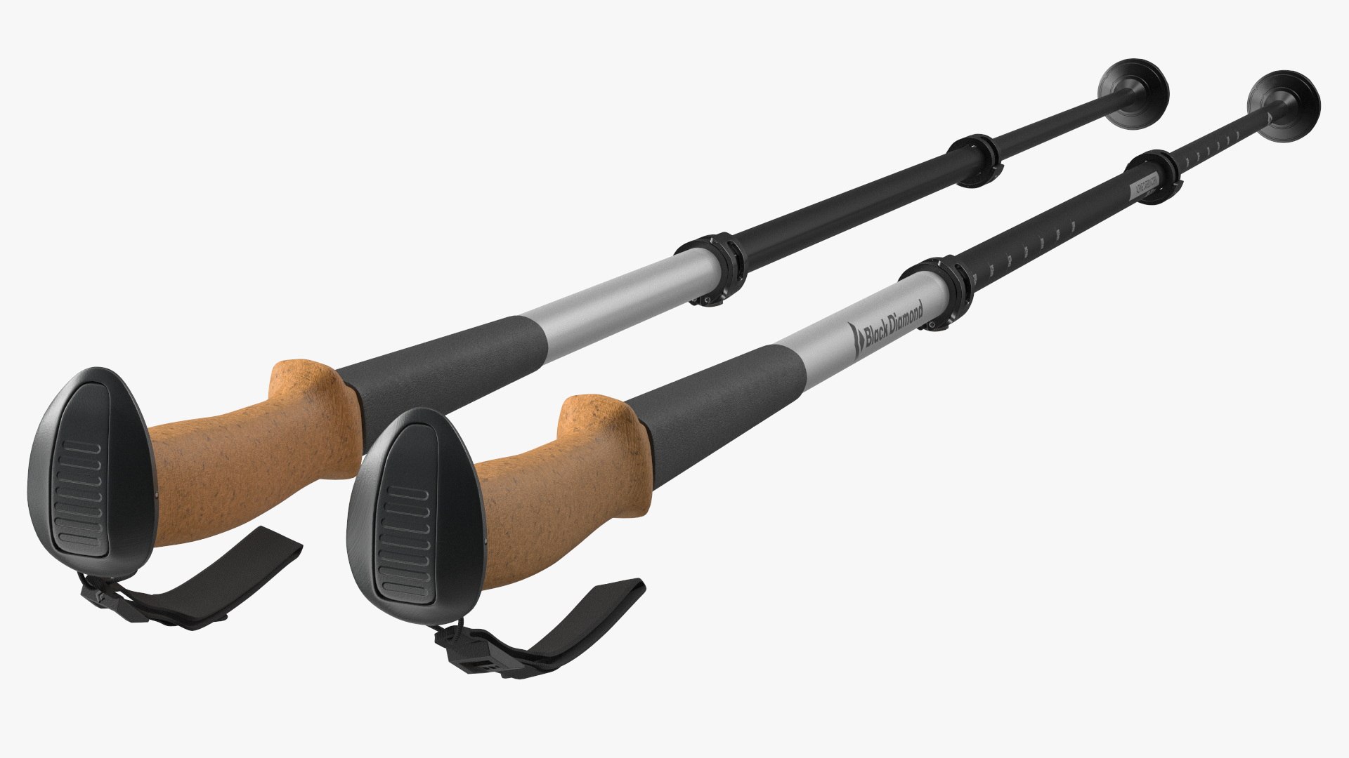3D Model Idle White Black Diamond Carbon Trekking-Poles - TurboSquid ...