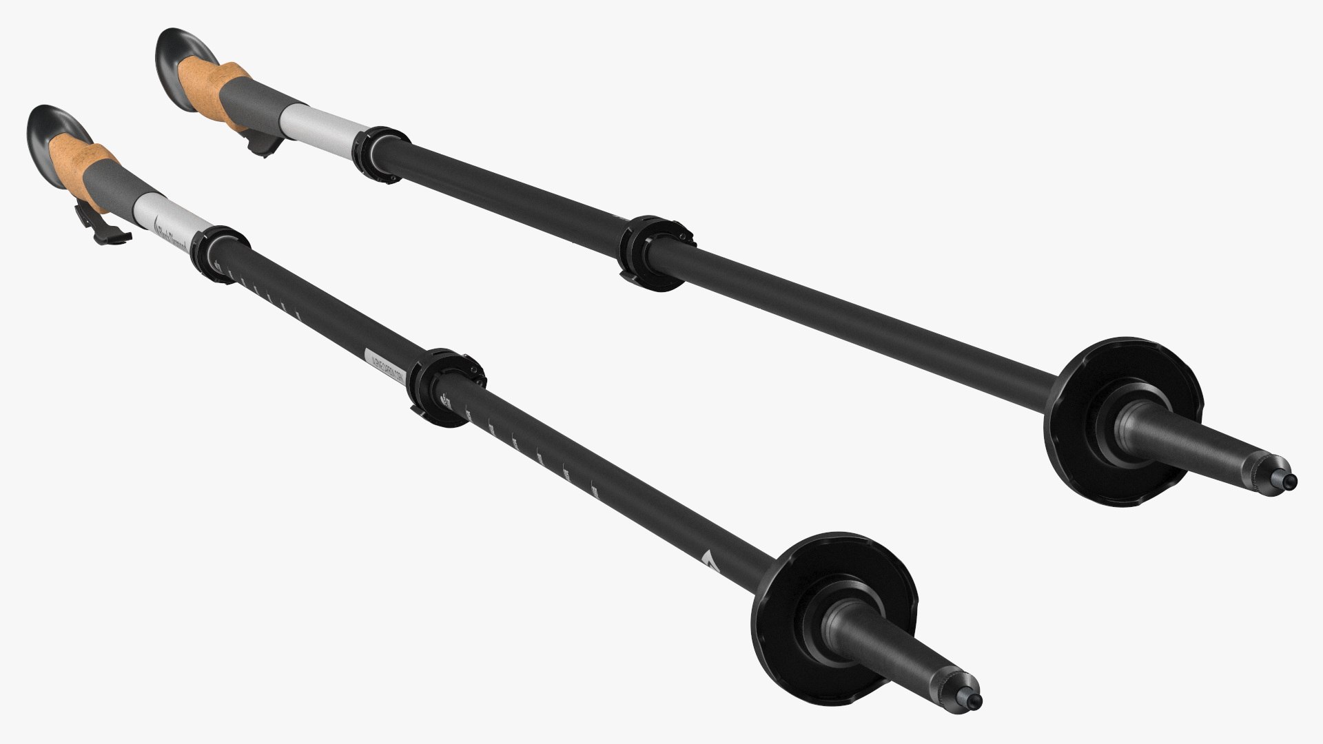 3D Model Idle White Black Diamond Carbon Trekking-Poles - TurboSquid ...