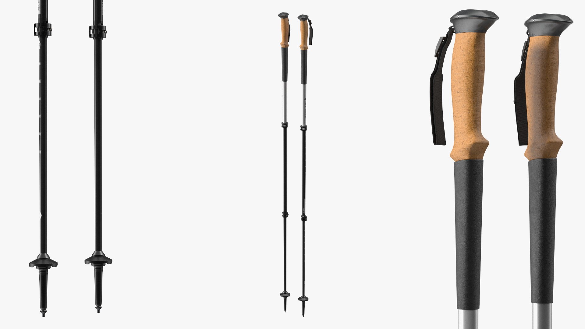 3D Model Idle White Black Diamond Carbon Trekking-Poles - TurboSquid ...
