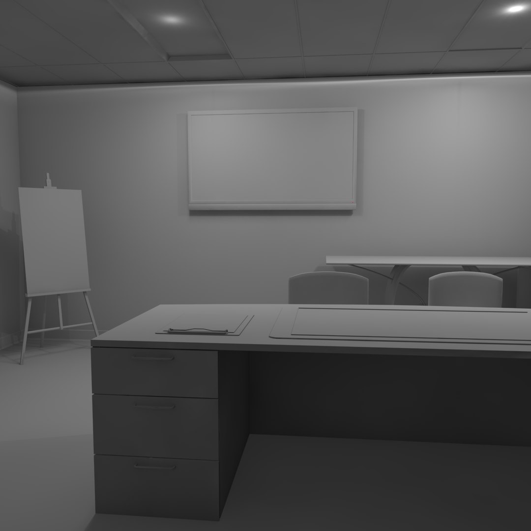 3d Model Corporate Chief Directors Office