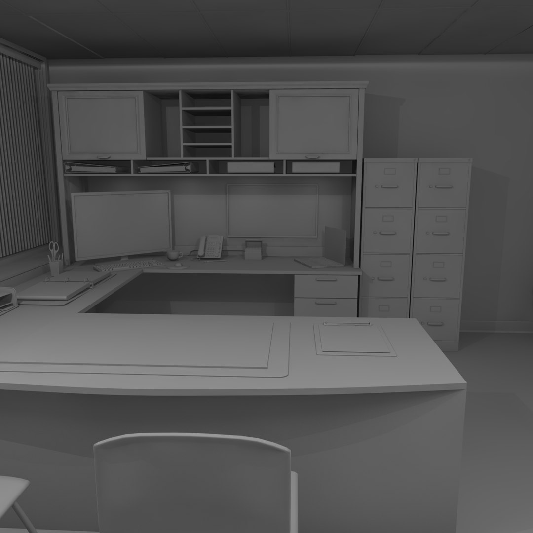 3d Model Corporate Chief Directors Office