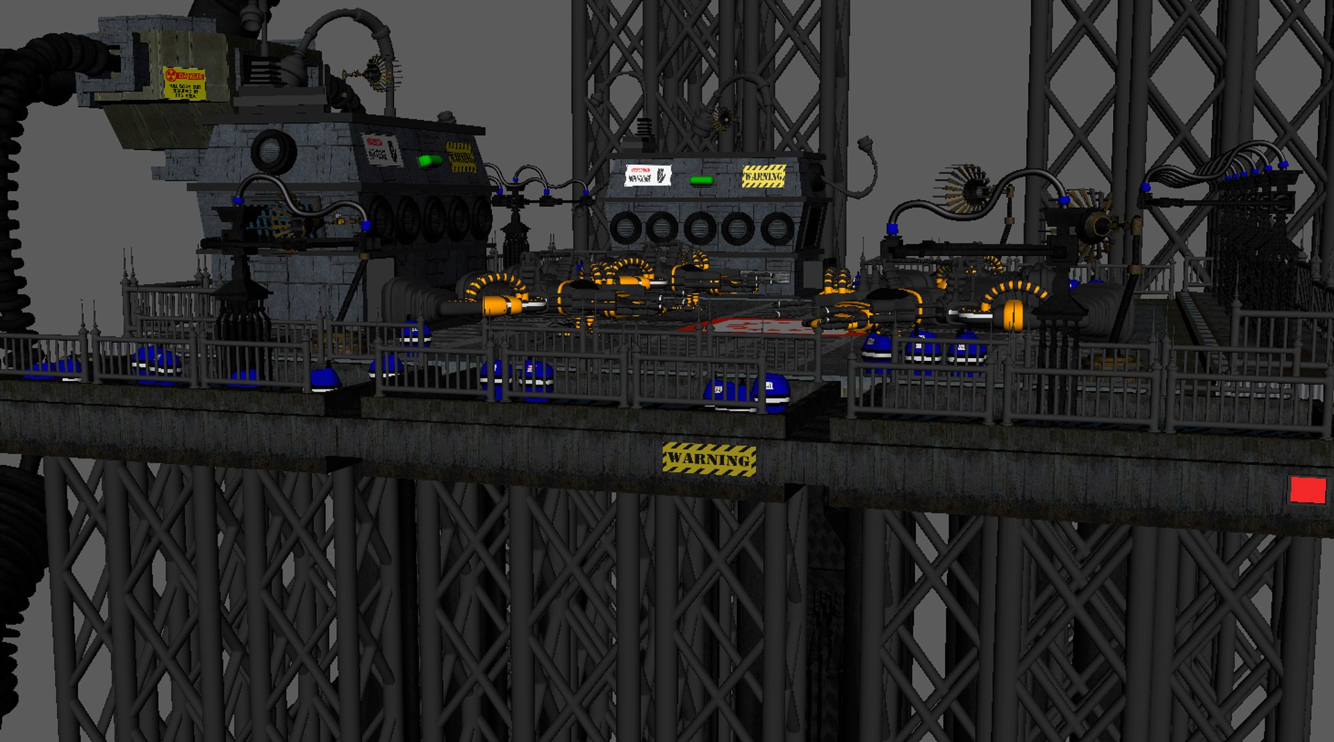 Sci-fi Base 3d Fbx