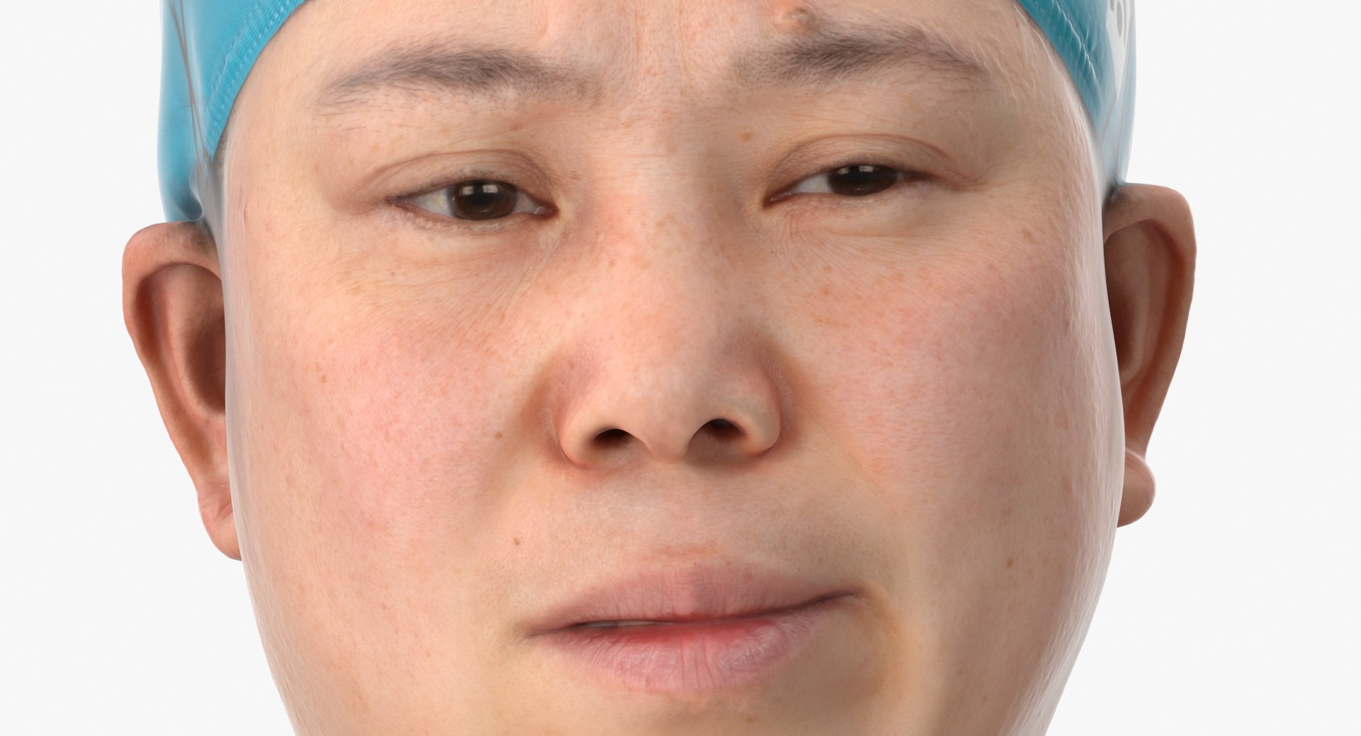 Mei Human Head Contempt Clean Scan 3D - TurboSquid 1748758