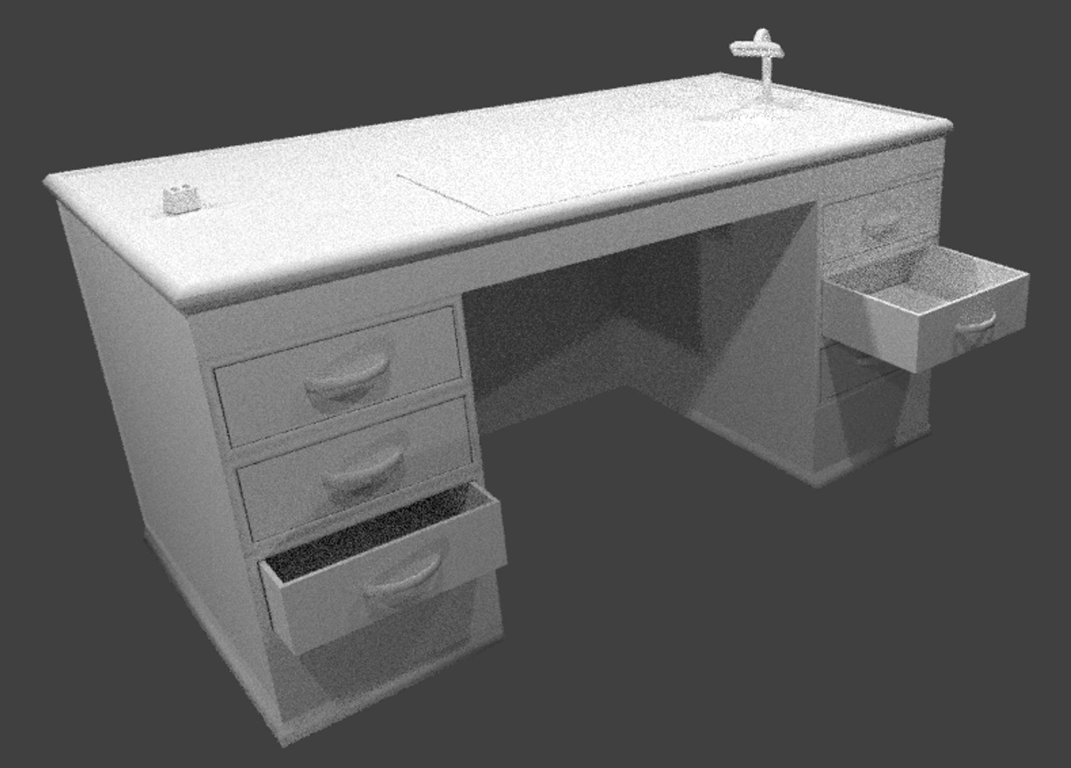 3d 3ds office desk