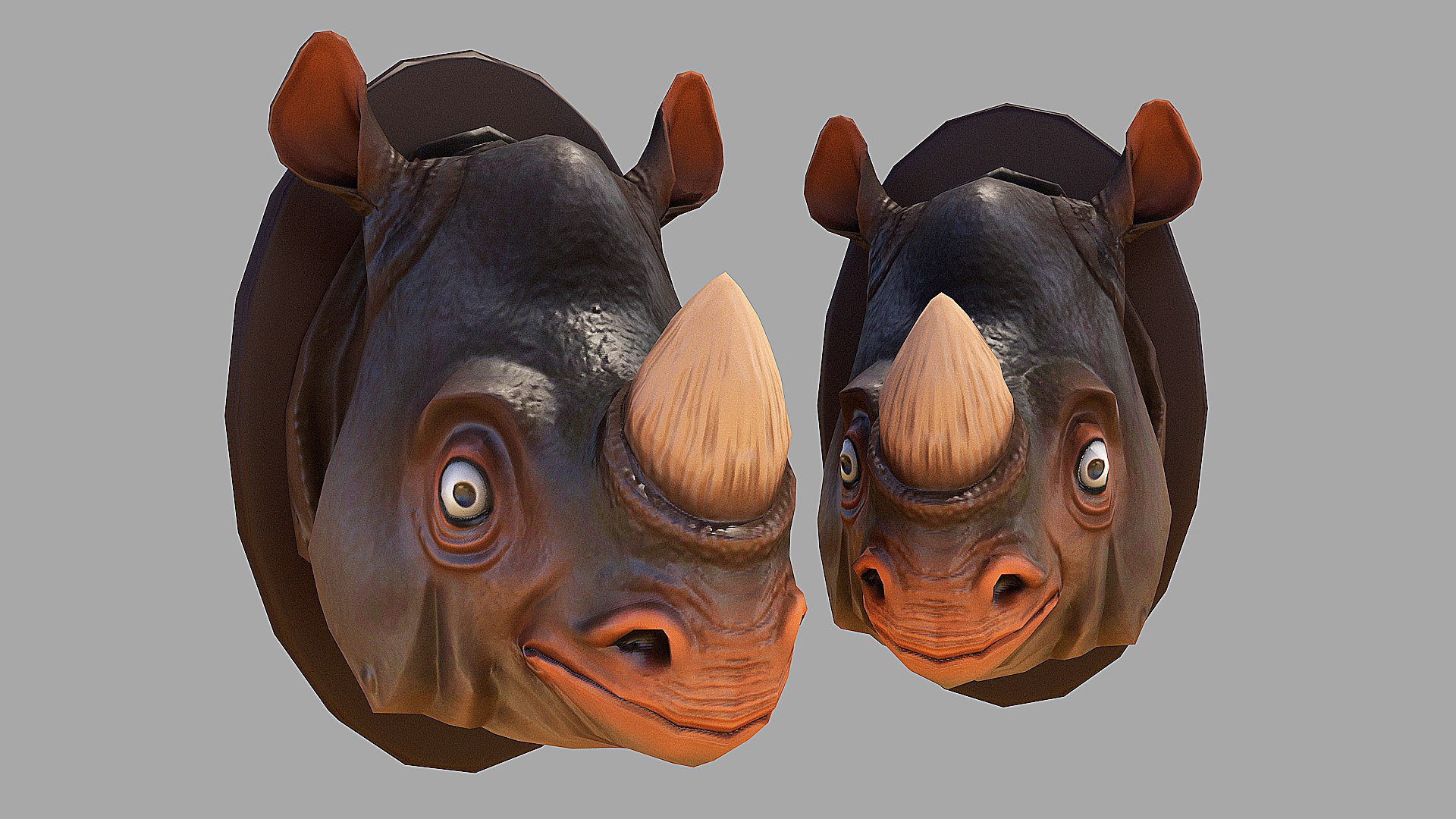 Rhino Head Hunters Trophy 3D Model - TurboSquid 2054360