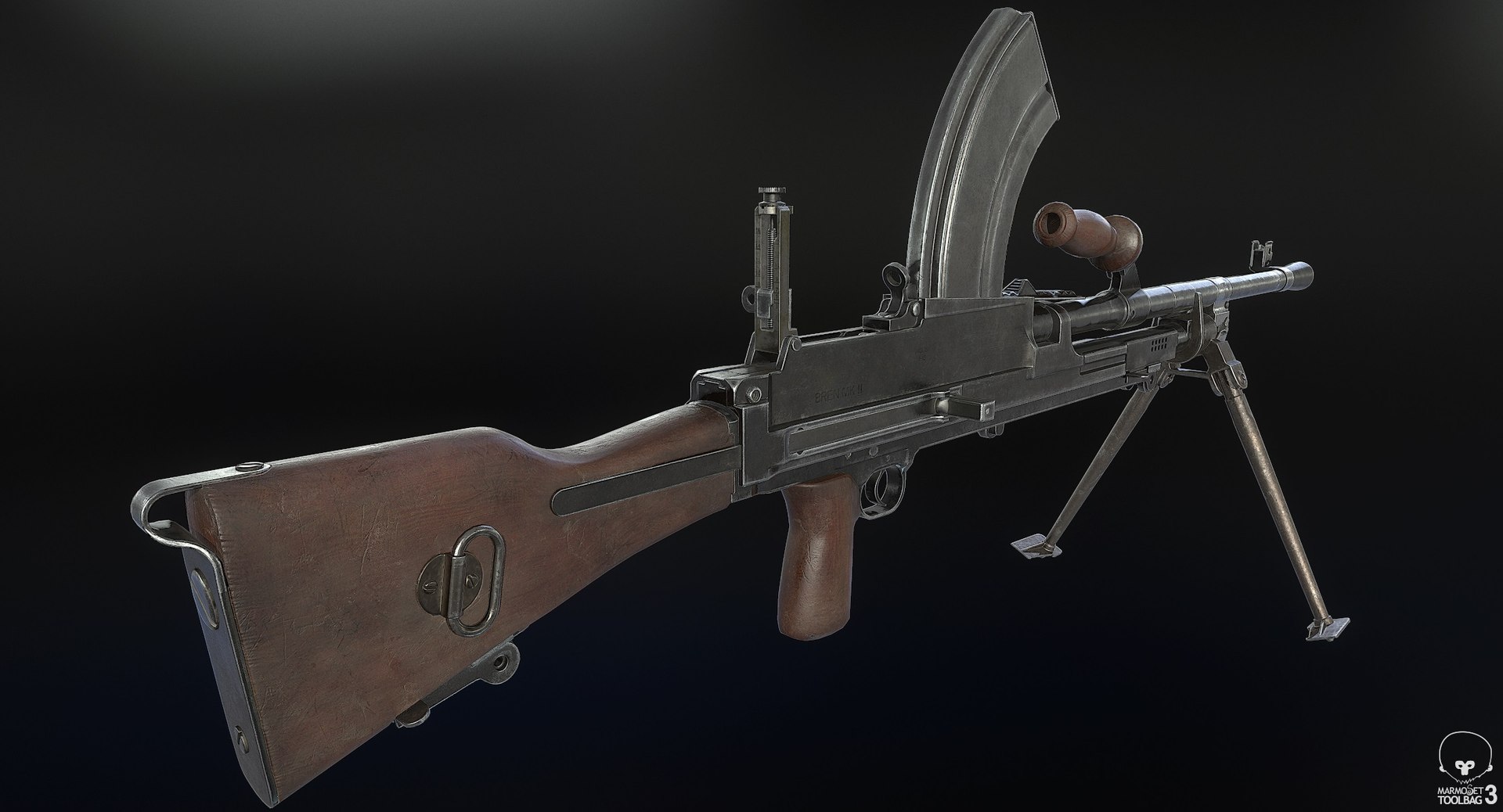 Bren mk ii lmg 3D model - TurboSquid 1212404