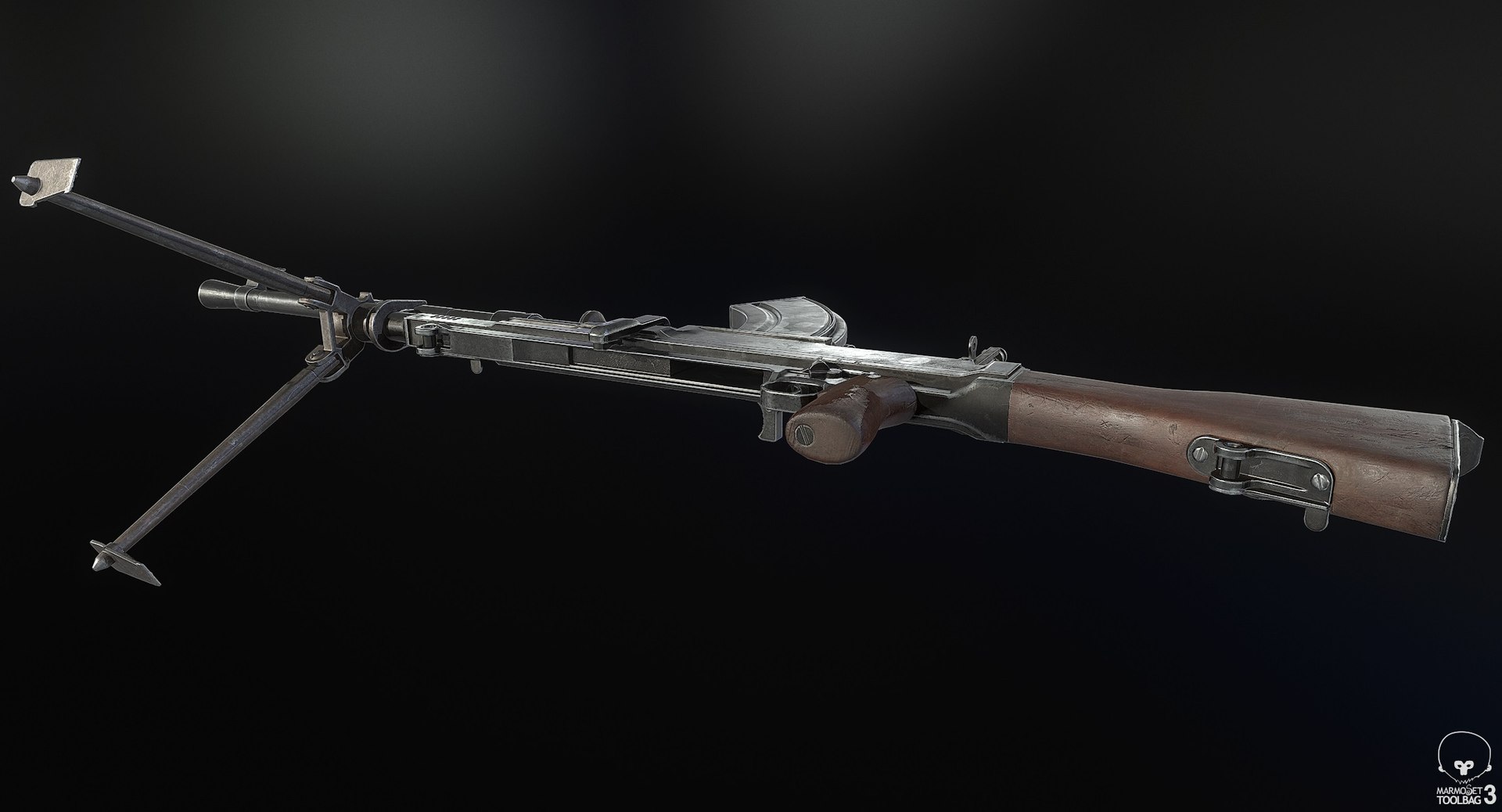 Bren mk ii lmg 3D model - TurboSquid 1212404