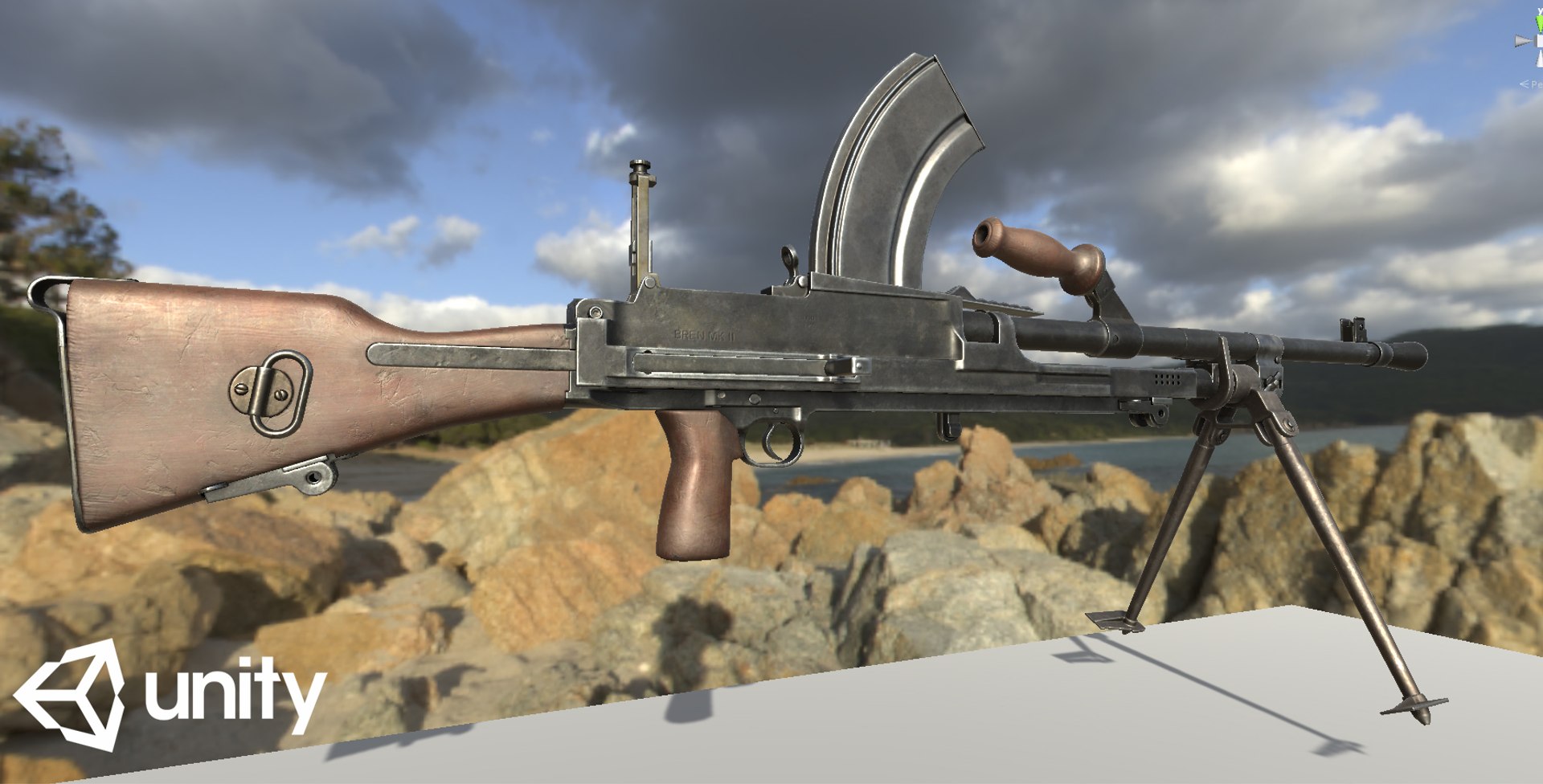 Bren mk ii lmg 3D model - TurboSquid 1212404